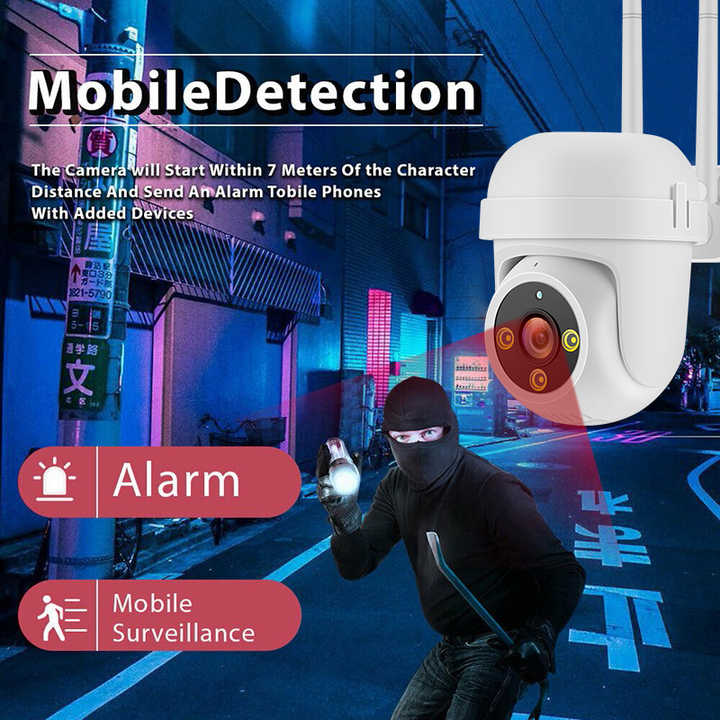Wireless Outdoor Security Camera with Night Vision & Audio IP66 Waterproof