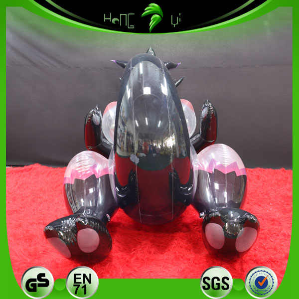 Hongyi Clear PVC Inflatable Purple Laying Dragon with SPH