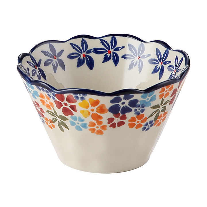 Wholesale Hand Printed Creative Flower Design Dinnerware Set