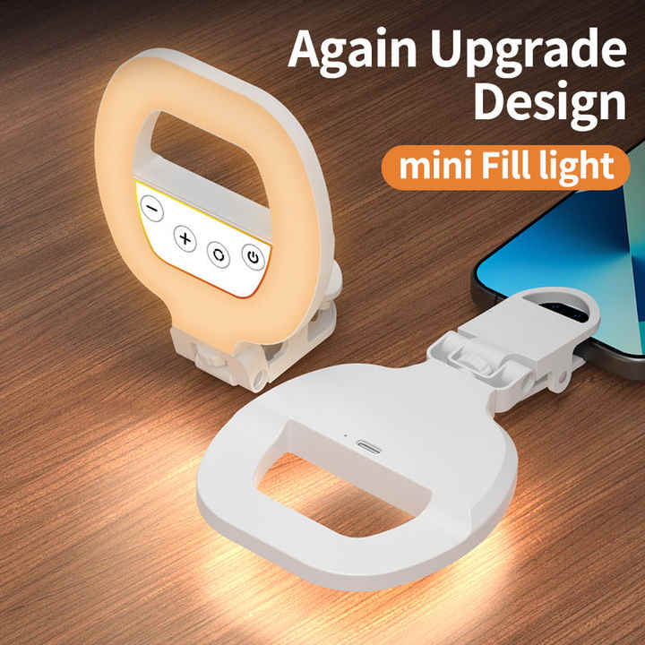 Portable New LED Mobile Phone Ring Light Beauty Selfie Pocket Filling ...