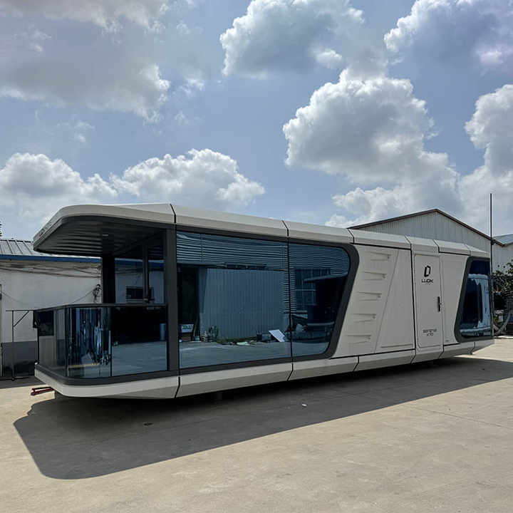 Double-layer Luxury Space Capsule Prefabricated House with Furnished ...