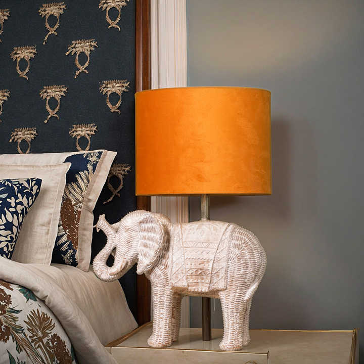 Elephant Polyresin Animal Table Lamp Desk Lamp Home Decoration Night ...