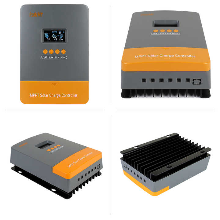 PowMr 12/24/36/48V Solar Charge Controller 60A 80A 100A Support Parallel MPPT Solar Charge ...