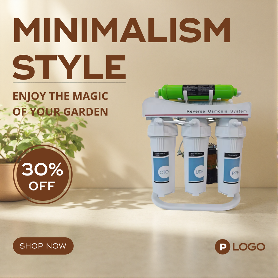 100GPD Electric Plastic 6 Stage RO Water Purifier System Reverse ...