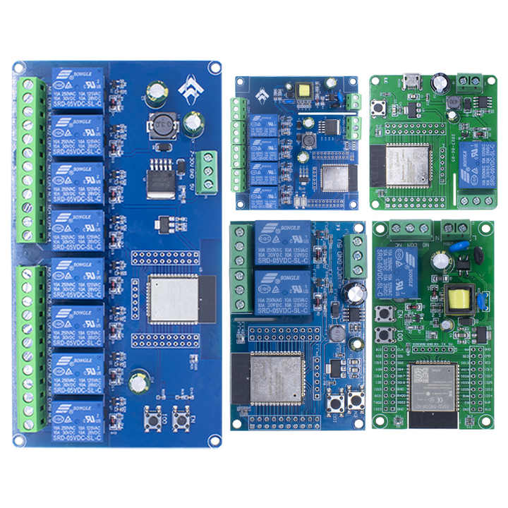 1/2/8 Channel ESP32 WIFI Bluetooth BLE Relay Module AC90-250V/DC5-30V Power Supply ESP32-WROOM ...