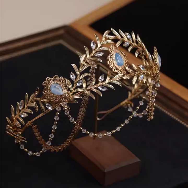 Goddess Greek Gold Leaf Forest Crown - Perfect for Weddings