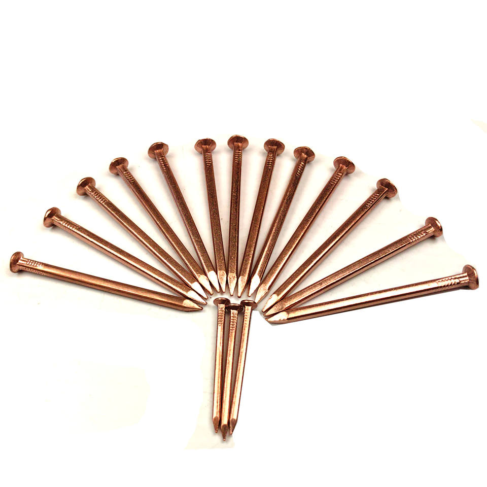 4 Inch Copper Nails - Durable Boat Nails for Construction