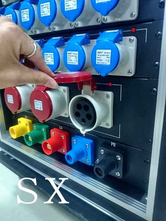 Lighting Dimmer Rack - 3 Phase Camlock Power Rack for Stage