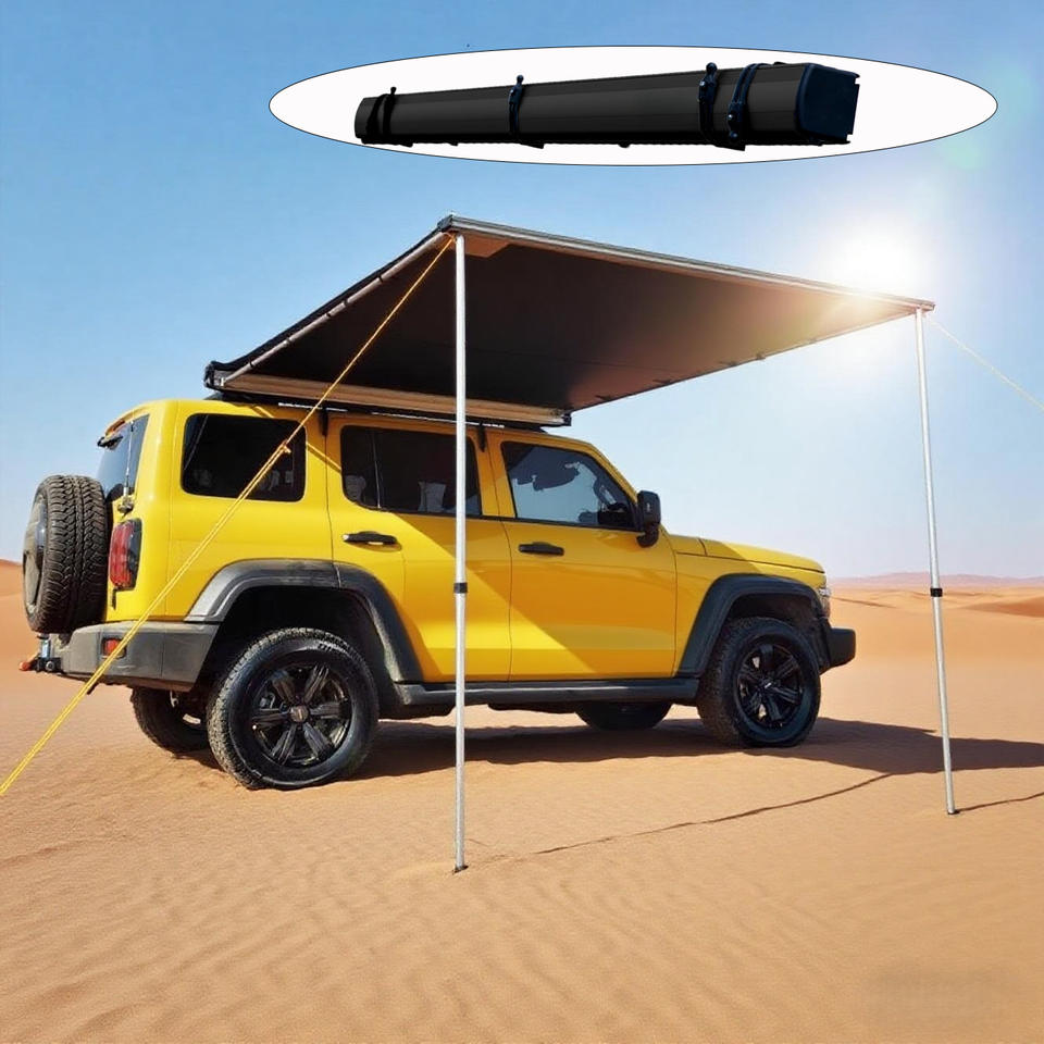 Car Sunroof Off-Road Vehicle Outdoor Black Glue Side Awning Oxford ...