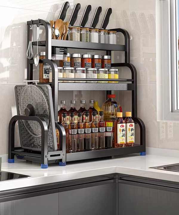 Stainless Steel Kitchen Shelf - Efficient Storage Solution