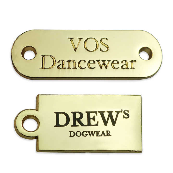 Custom Small Metal Plates - Brand Logo Pendant Jewelry