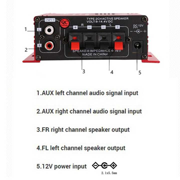 Kinter Car Motorcycle 12V Mini Amplifier(MA-170)