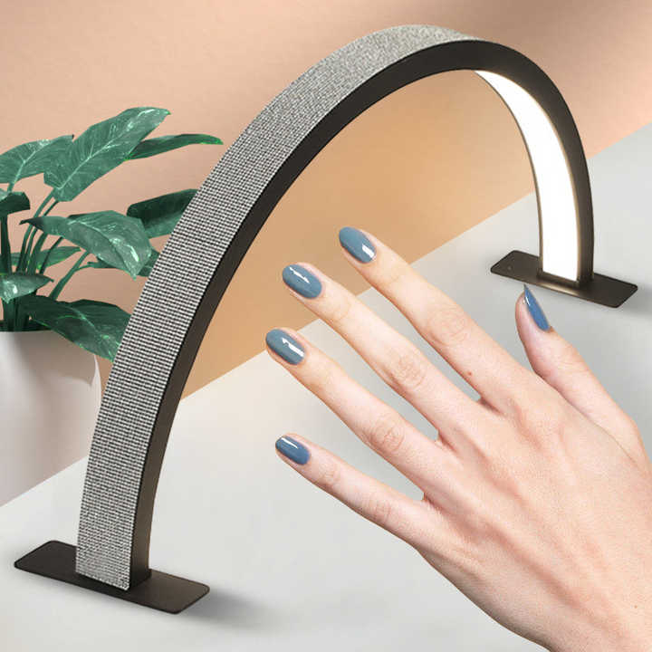 550mm Adjustable Brightness LED Light for Nails Table Nail Lamp Half ...