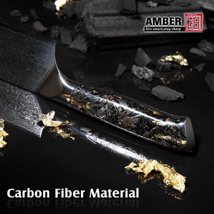 Amber VG10 Damascus Butcher Cleaver - Sharp & Durable