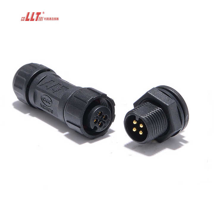 LLT 4pin M12 Led Male Panel Mount Connector Electrical Outdoor 2 3 5 6 ...