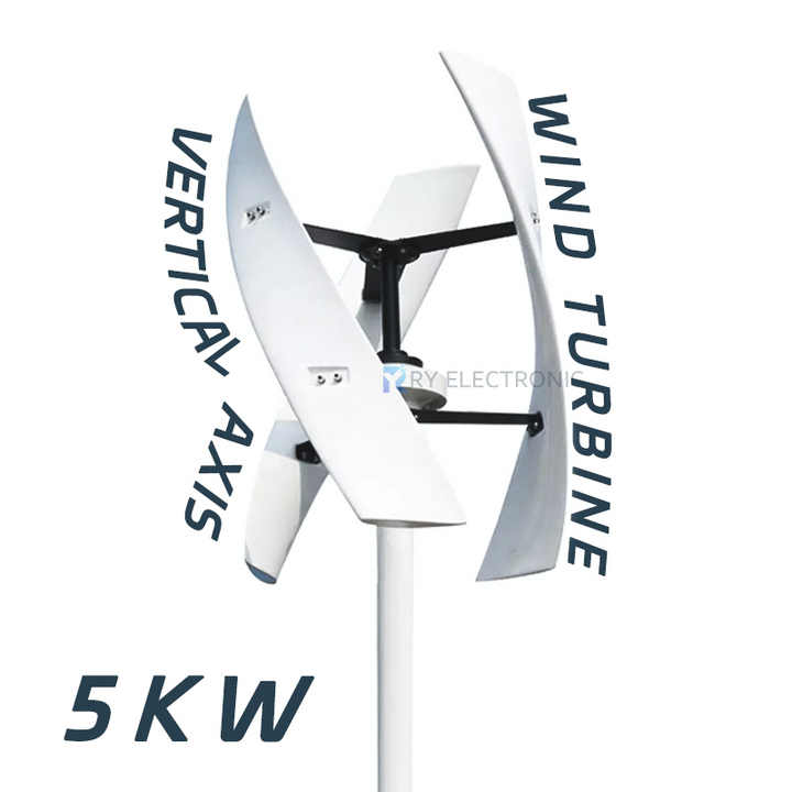 CE Certificated Low Speed Wind Turbine Vertical Turbine Windmill 5kw ...