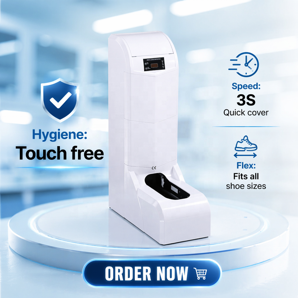 Entryway Hygiene Smart Shoe Cover Machine Effortless Disposable ...