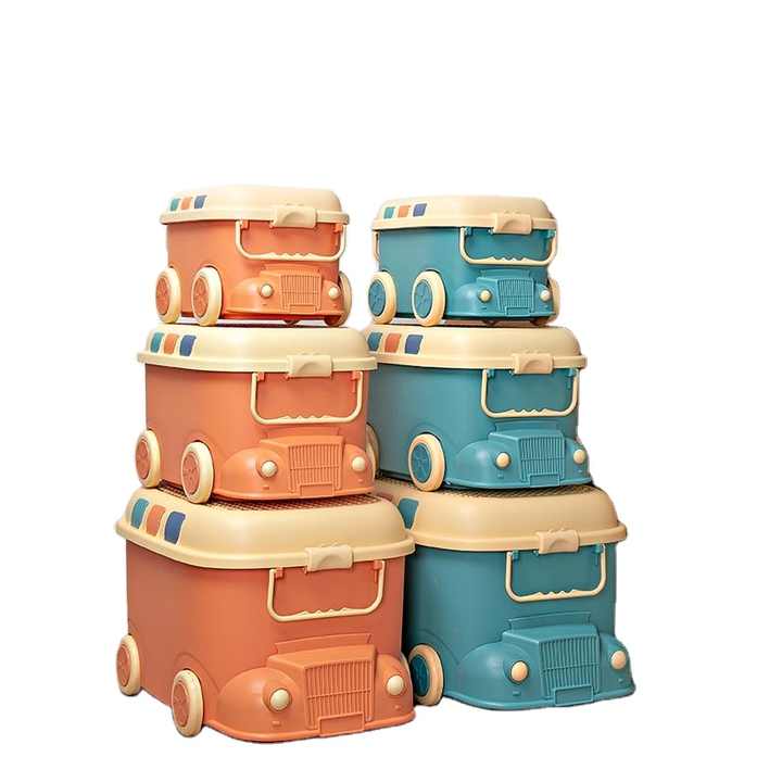 Car Shape Kids Plush Toy Storage Box - Organize with Ease