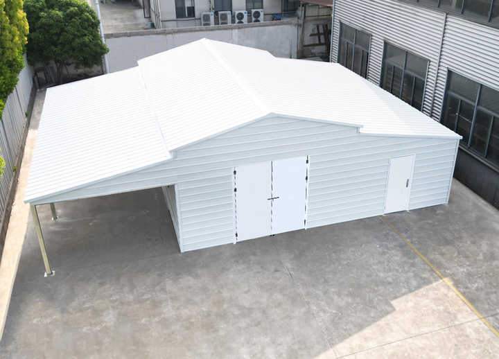 Durable KJ 42 FT X 30FT Prefab Metal Frame Garage Shed