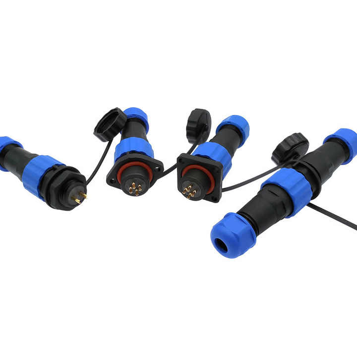Waterproof Connector SP16 IP68 Cable Plug & Socket - 2 to 9 Pin Options ...
