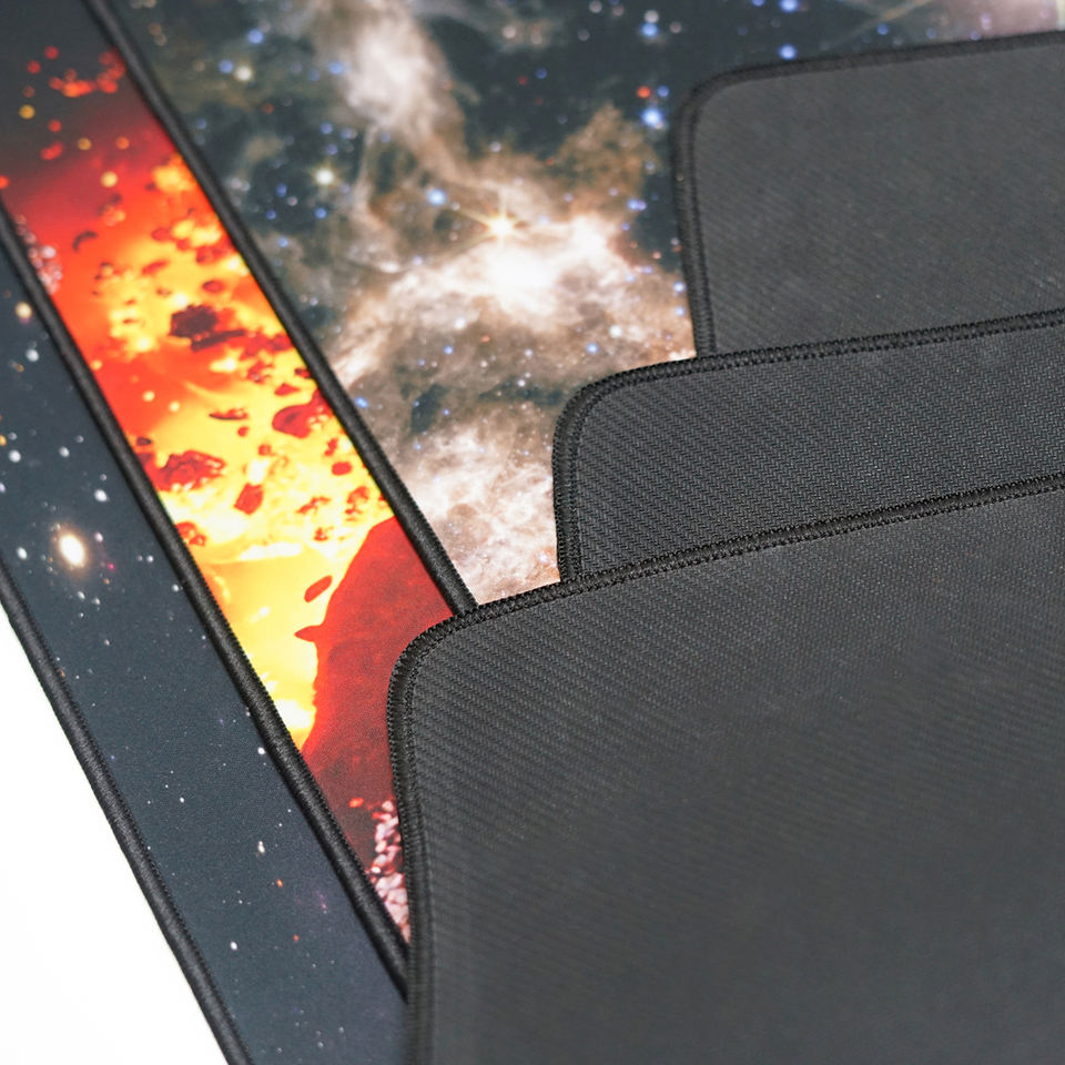 Custom Large Gaming Mouse Pad with Anti-Slip Rubber Base Black ...