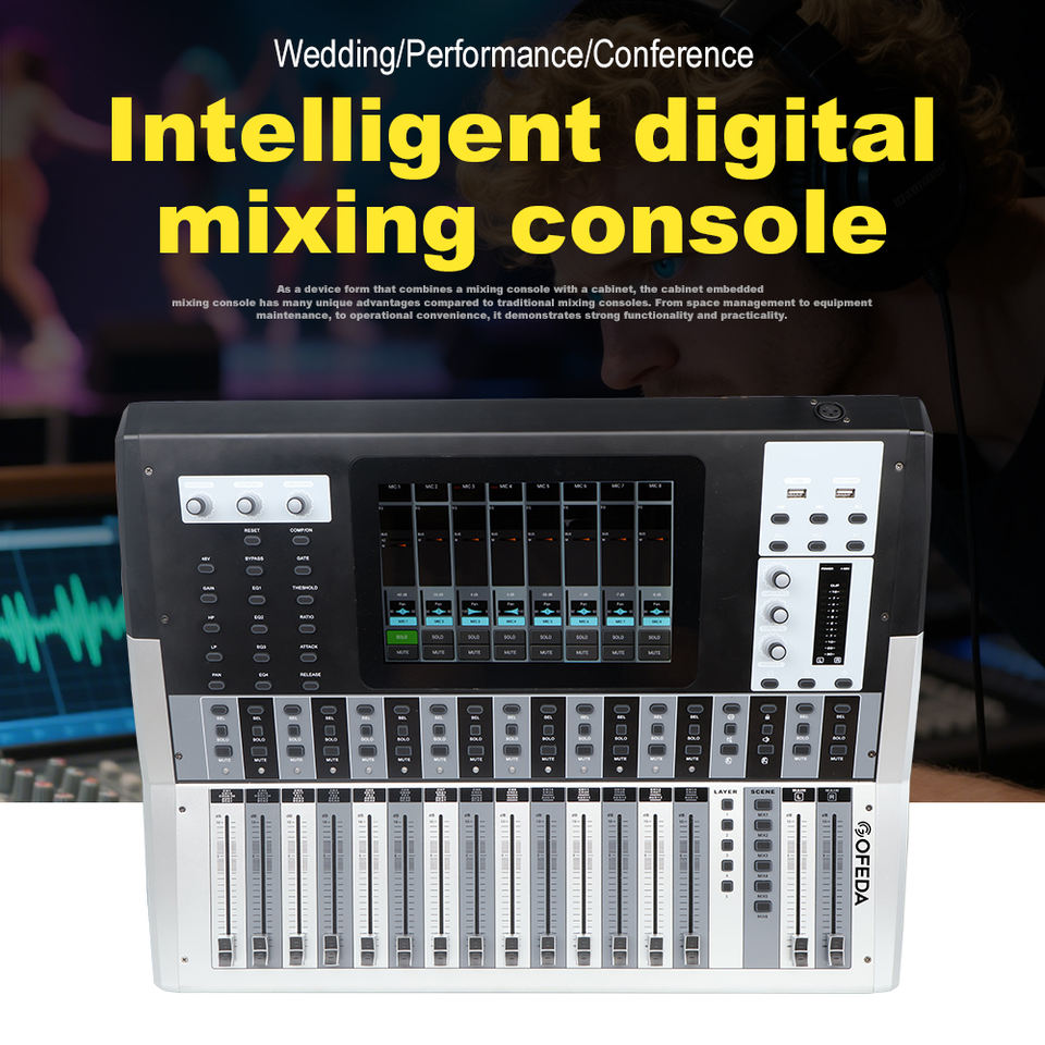 DM32 Professional Digital Mixer - 32 Channels USB Console with Built-in ...