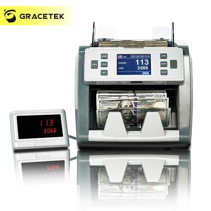 GRACETEK EC900 with Big Display UV&MG Detect Money Counting Machine ...