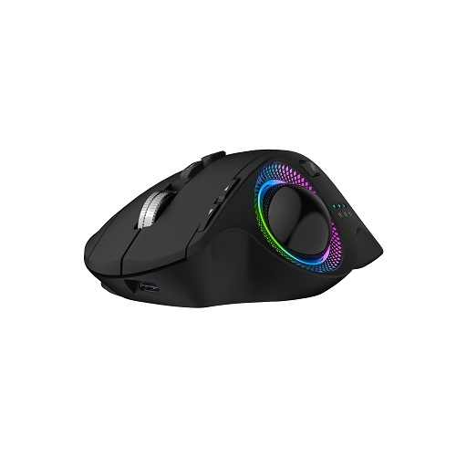 RGB Wireless Trackball Mouse Ergonomic Vertical Design Rechargeable ...