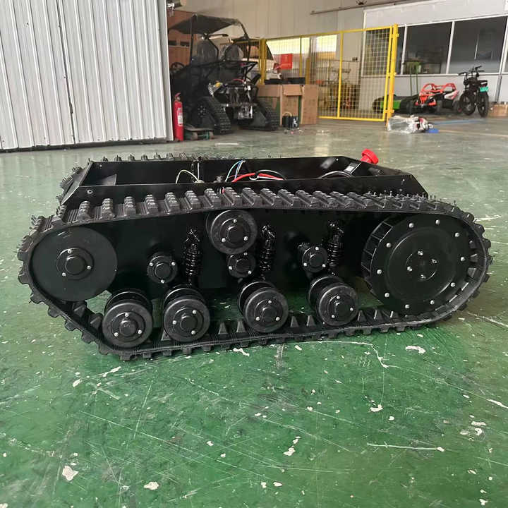 Crawler Tracked Chassis Robot With Remote Control Undercarriage DC 24V ...