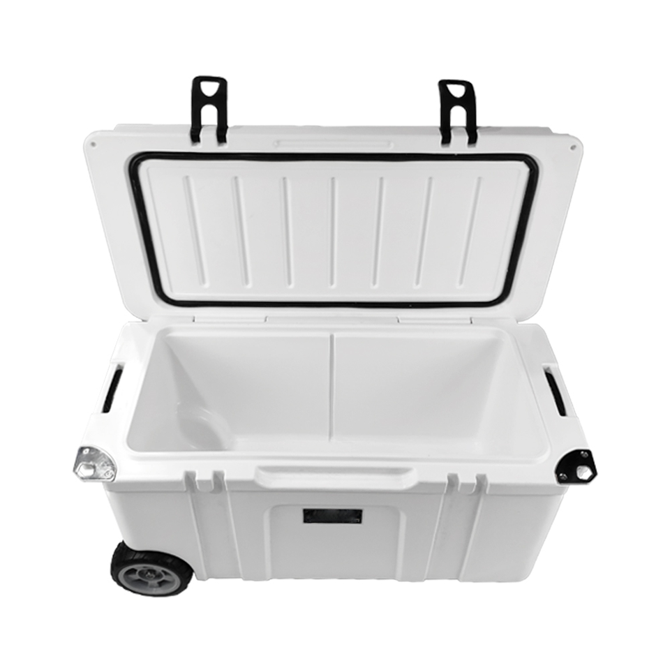 75L PE Rotomolded Modern Thermal Fishing Cooler Box with Wheels ...