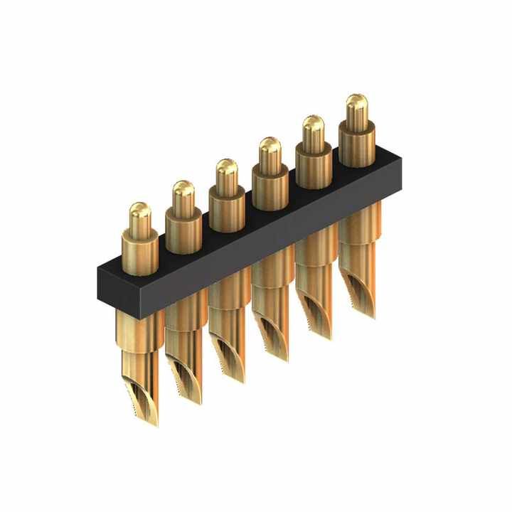 Customized 6P PA46 Gold Flash PCB Spring Pogo Pin Connectors| Alibaba.com