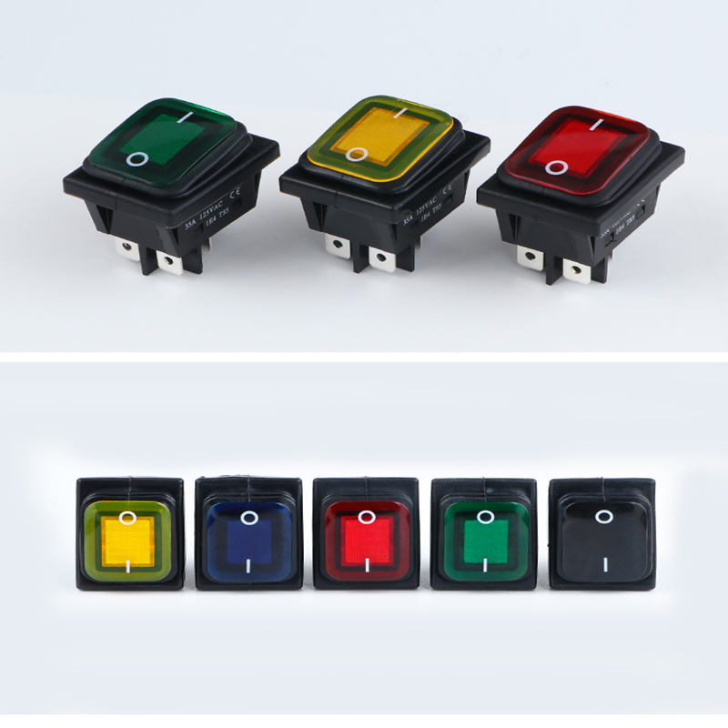 30A Switch Stainless Steel Panel Kcd4 Rocker Micro Switch