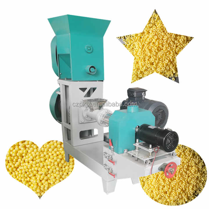 Puffing Machine Extruder Automatic Motor Puffed Corn Snacks Making Machine Small Puffed Rice ...