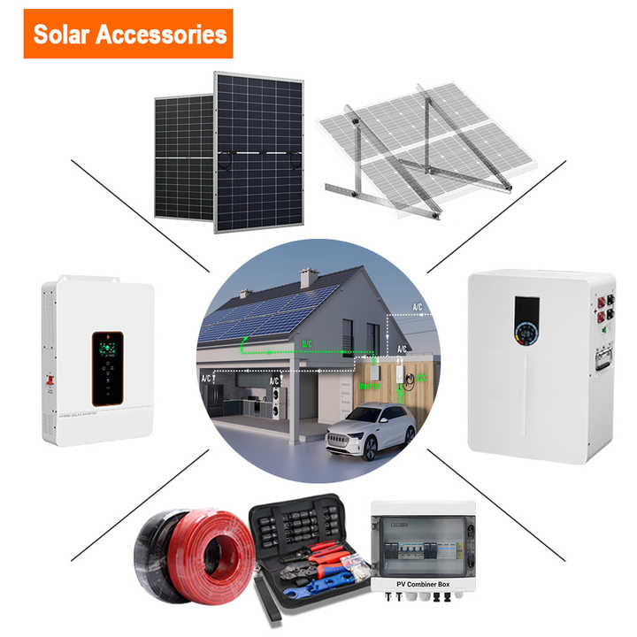 Solar System 3KW 5KW 10KW 20KW A-Grade Solar Panels With Battery and Inverter Complete Kit ...