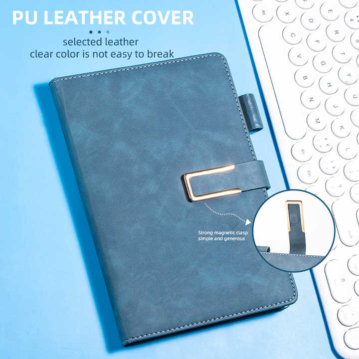 Custom Business Academic Diary A4 A5 A6 B5 2024 Magnetic Pu Leather Hardcover Agenda Planner ...