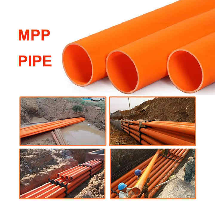 Durable Anti-Corrosion Underground MPP Power Conduit Protection Tube ...