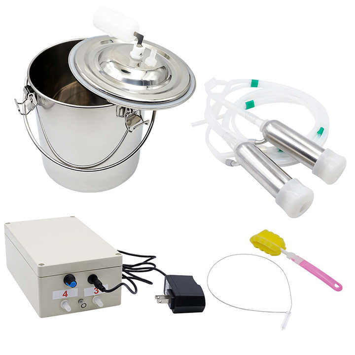 New Design Portable Rechargeable Battery Cow Milking Machine Automatic ...