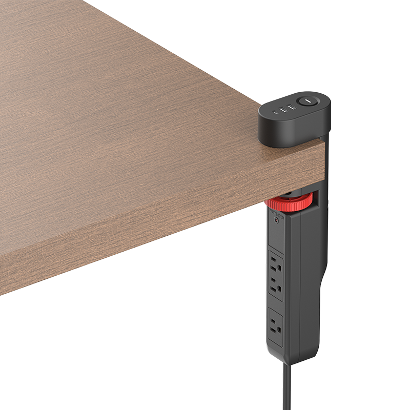Desktop Power Strip USB Ports 15A PC Material Tower Extension Cord ...