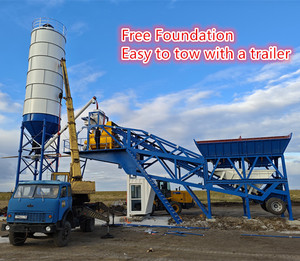 Small Concrete Batching Plant - 25-50m³/h Mobile & Automatic