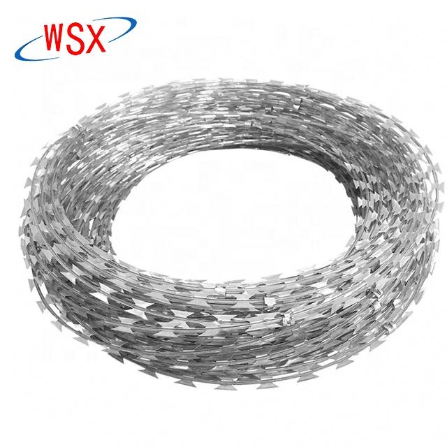 Factory Direct Customizable Concertina Razor Wire Galvanized PVC Coated ...