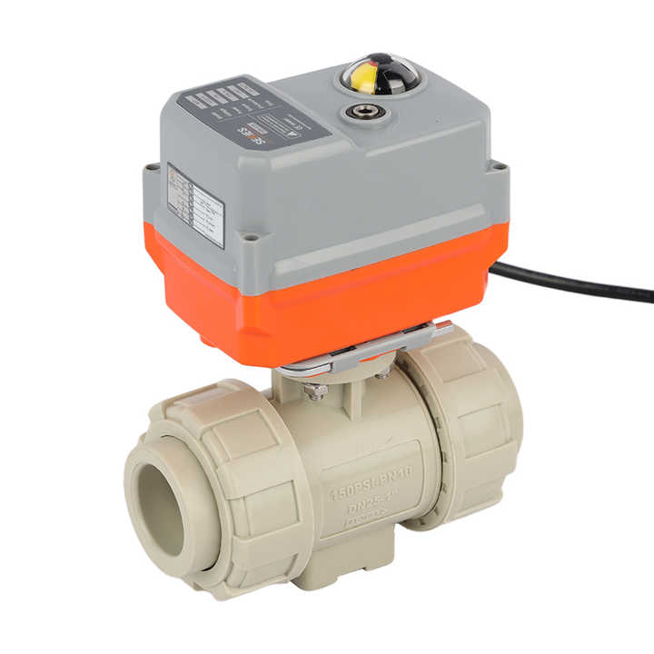 PPH NPT Threaded High Temperature Electric Control Ball Valve Actuators ...