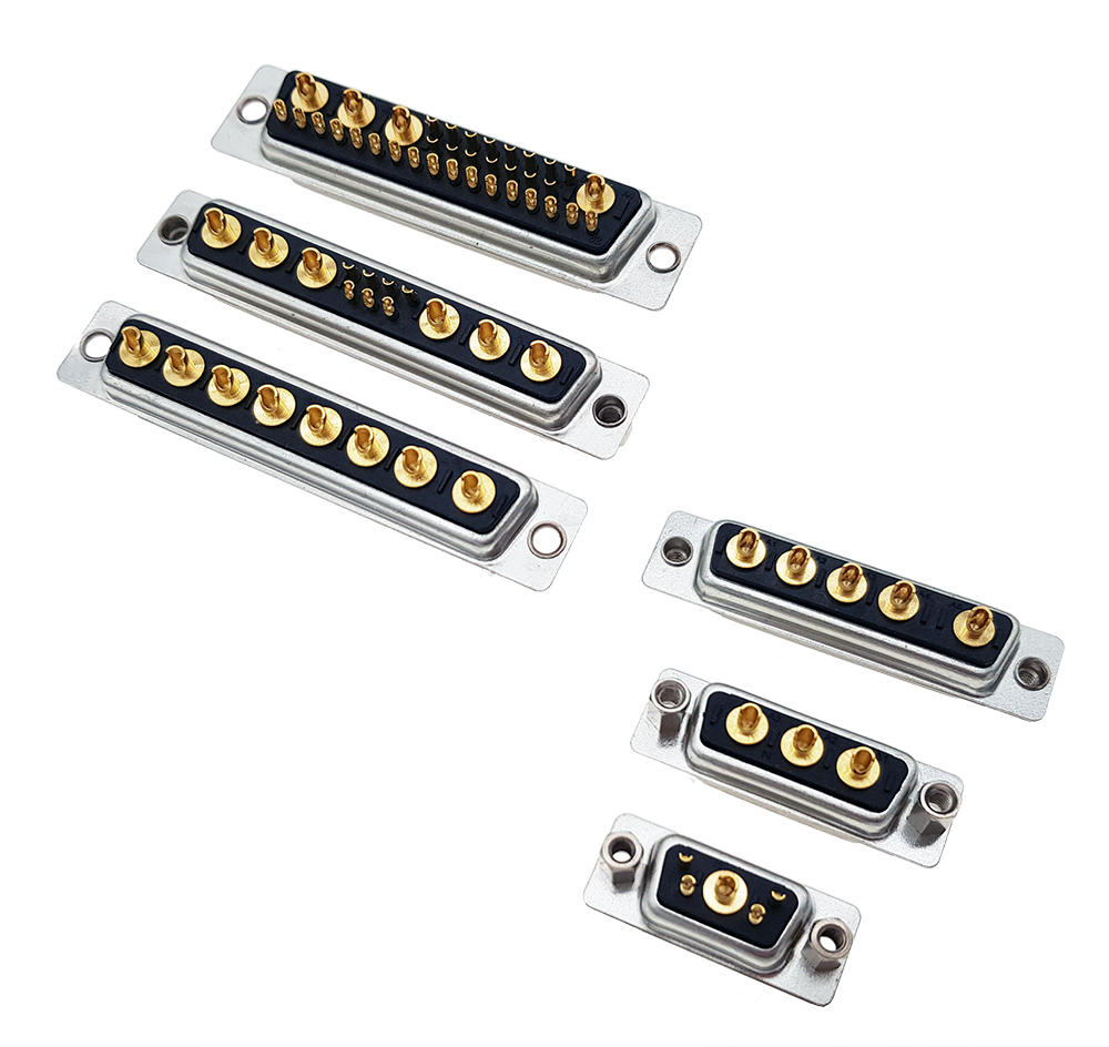 D-Sub Connector 10A 20A 30A 40A High Current 2-pin Plug 2W2 Soldering ...