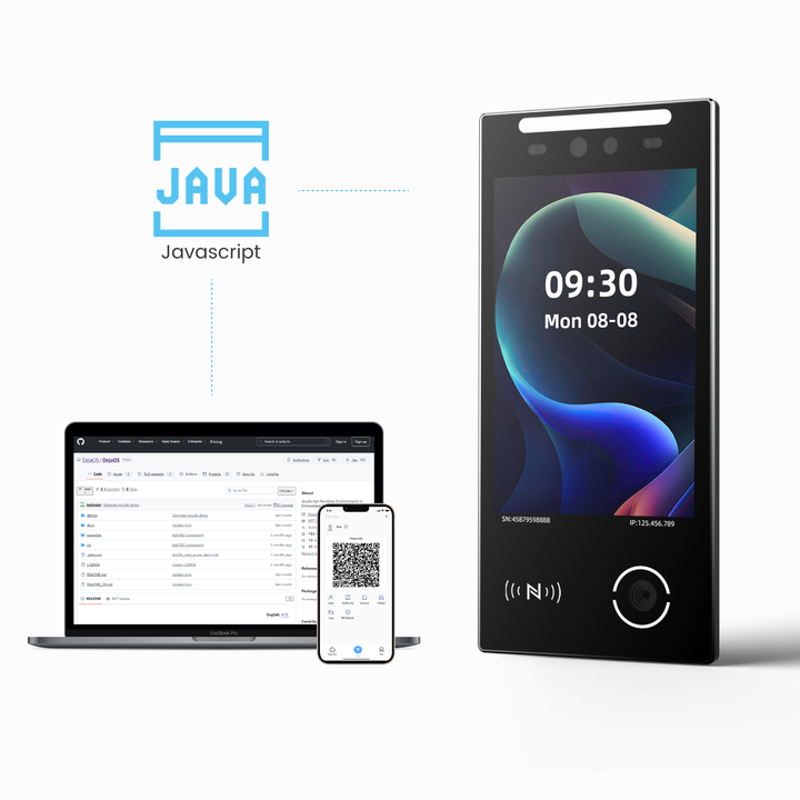 VF105 Face Recognition System - IP66, 8-Inch Touch Screen