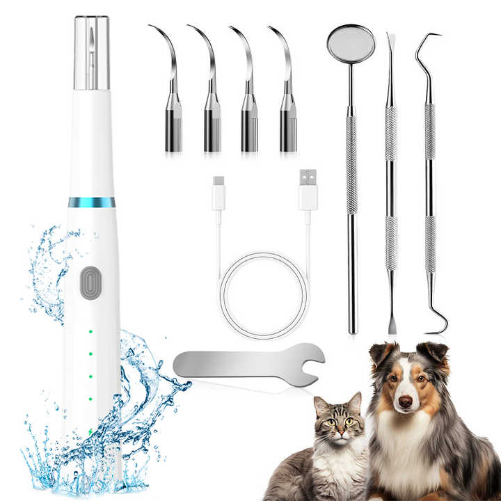 Portable Dog Teeth Whitening & Flosser Ultrasonic Teeth Cleaner ...