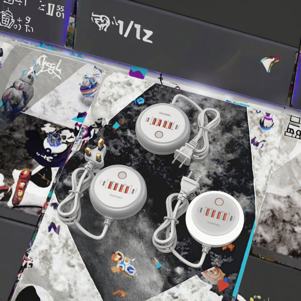 Portable Desktop PD20W QC3.0 Fast Charger with 6 USB Ports US/EU/AU ...