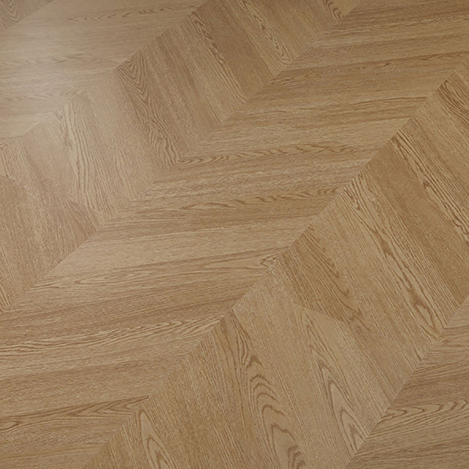 Waterproof 5mm SPC Vinyl Click Lock Flooring with Fishbone Design Anti ...