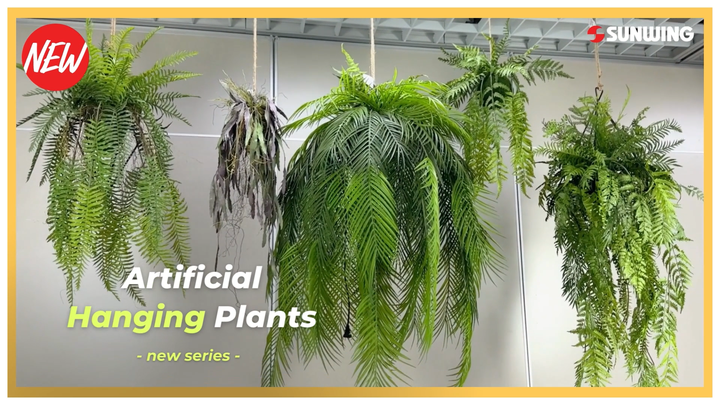 Realistic Greenery Artificial Hanging Plants For Ceiling Decoration ...