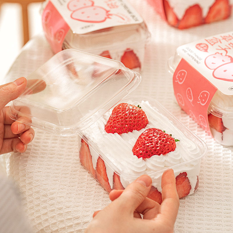 Wholesale Food-Grade PET Plastic Dessert Bento Boxes Packaging ...