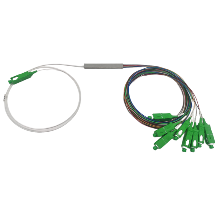 FTTH Low Insert Loss Blue Green Connector APC UPC Micro Tube Optical 1X32 1X2 1X4 1X8 1X16 Fiber ...