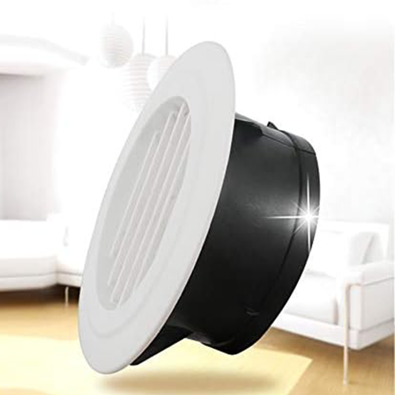 ABS Round Air Ceiling Diffuser with Built-in Fly Screen Mes for HVAC ...